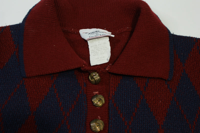 Cricket Lane Vintage 80's Made in USA Women's Argyle Sweater – The ...