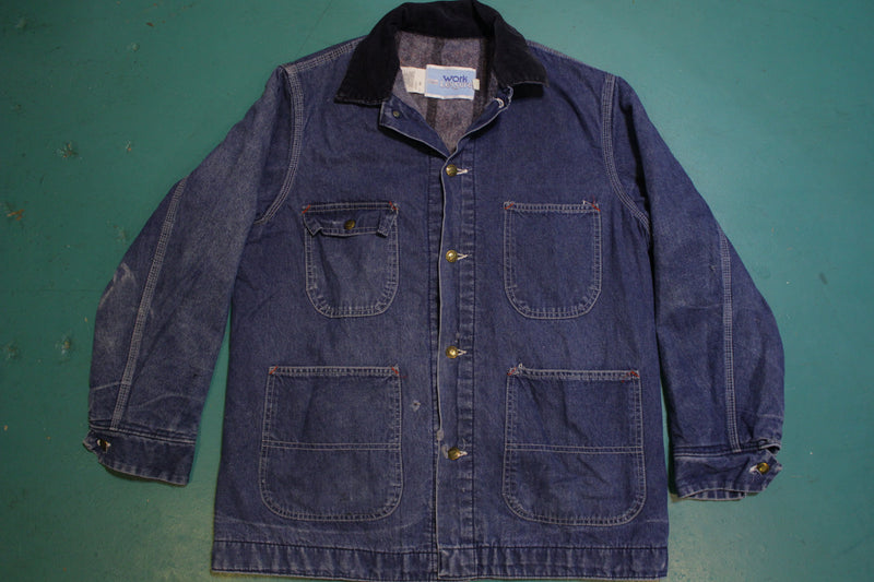 Sears 70s Work Leisure Barn Field Chore Prison Coat Blanket Lined Deni – The Fuzzy Felt