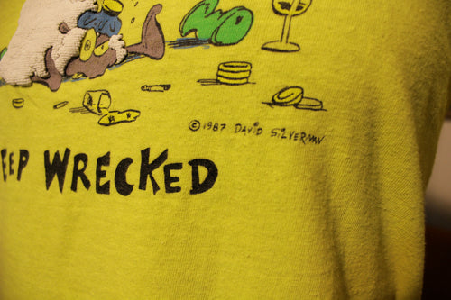 Sheep Wrecked 1987 David Silverman Simpsons Vintage 80s T-Shirt Tee ...