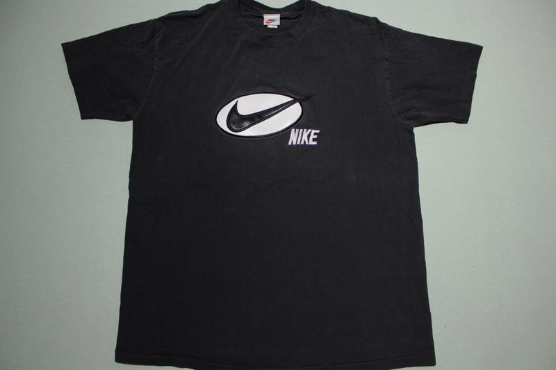 Nike Leather Swoosh Patch Vintage 90's Embroidered Made in USA Single ...