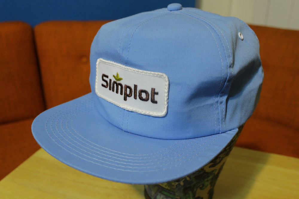 Simplot Patch Snapback Farmer Trucker's Hat Cap K-BRAND Vintage 70's N ...