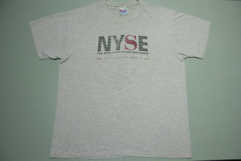 NYSE New York Stock Exchange World Vintage 90's Hanes USA T-Shirt – The ...
