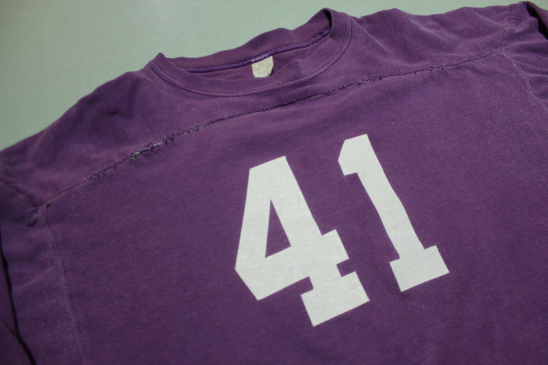 Russell Athletic WPL 7232 Vintage 70's Purple Machine #41 Football Jer ...