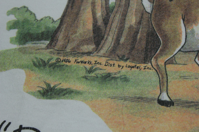 The Far Side 1986 Deer Bummer of a Birthmark Hal Vintage 80s Comic T-S ...